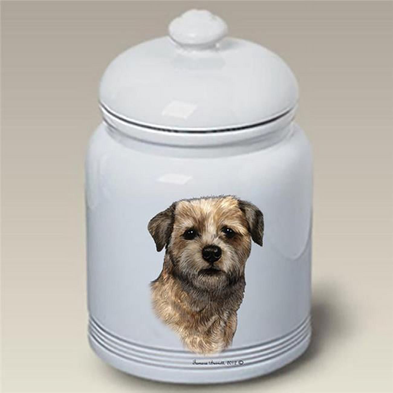 Best of Breed 561040 Border Terrier Stoneware Ceramic Doggie Treat Jar ...