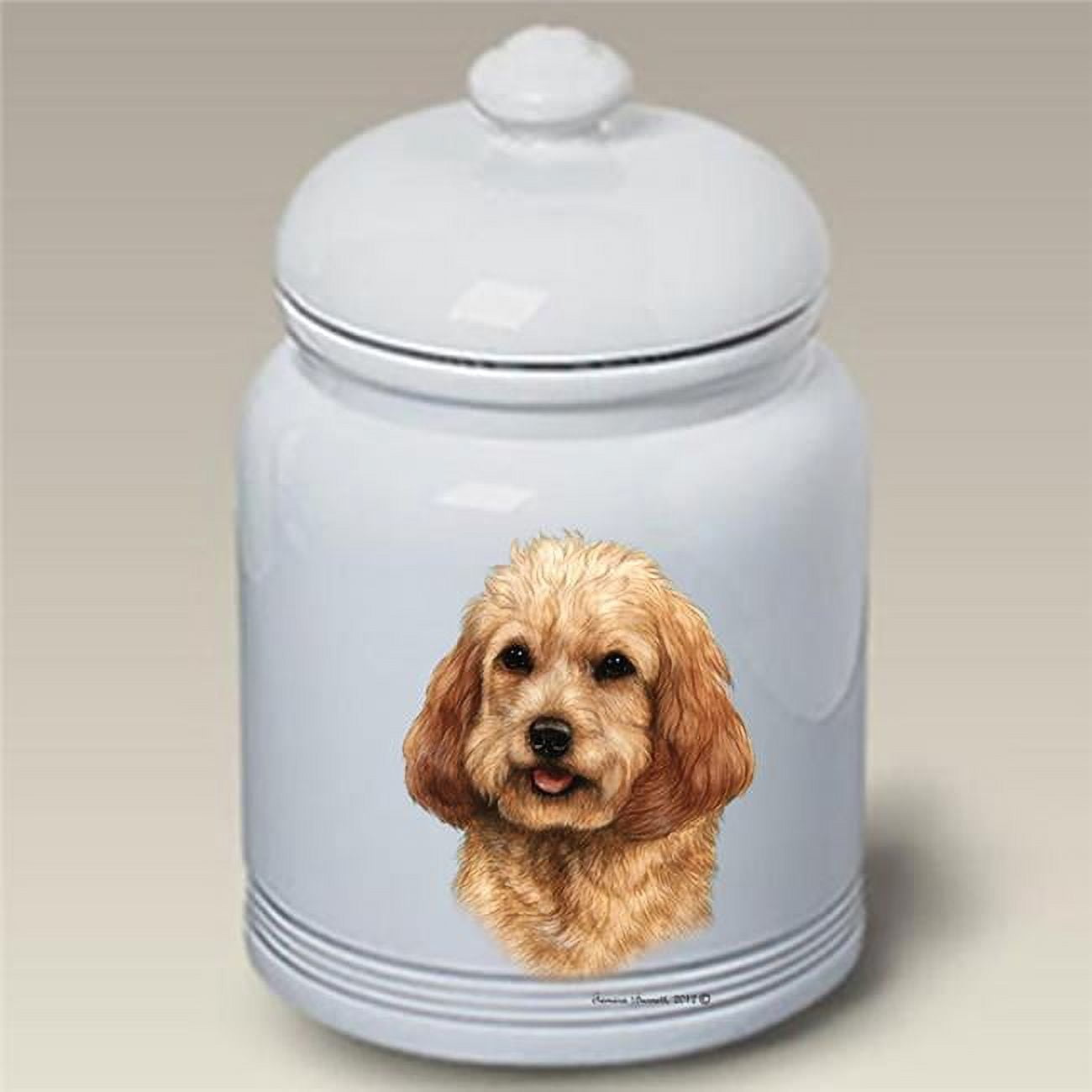 Best of Breed 561079 Cockapoo Blonde Stoneware Ceramic Doggie Treat Jar ...