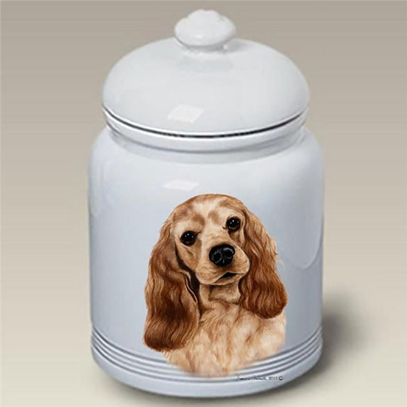 Best of Breed 561085 Cocker Spaniel Buff Stoneware Ceramic Doggie Treat ...