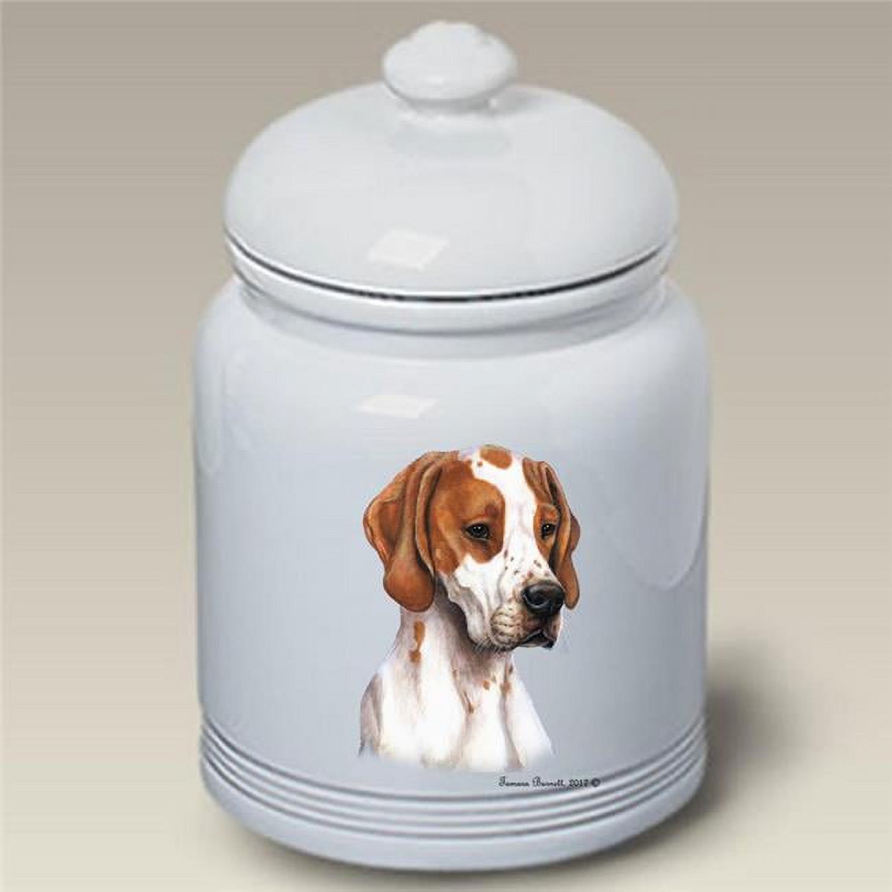 Best of Breed 561118 English Pointer Red & White Stoneware Ceramic ...