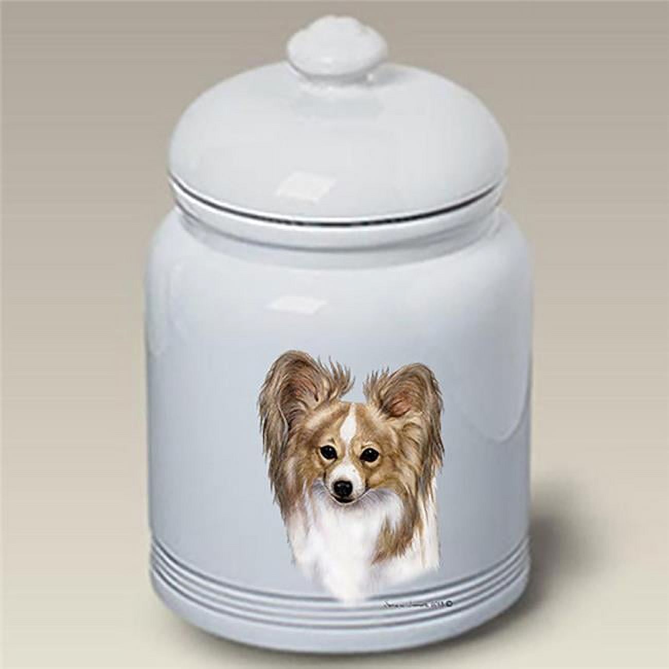 Best of Breed 561207 Papillon Lemon & White Stoneware Ceramic Doggie ...