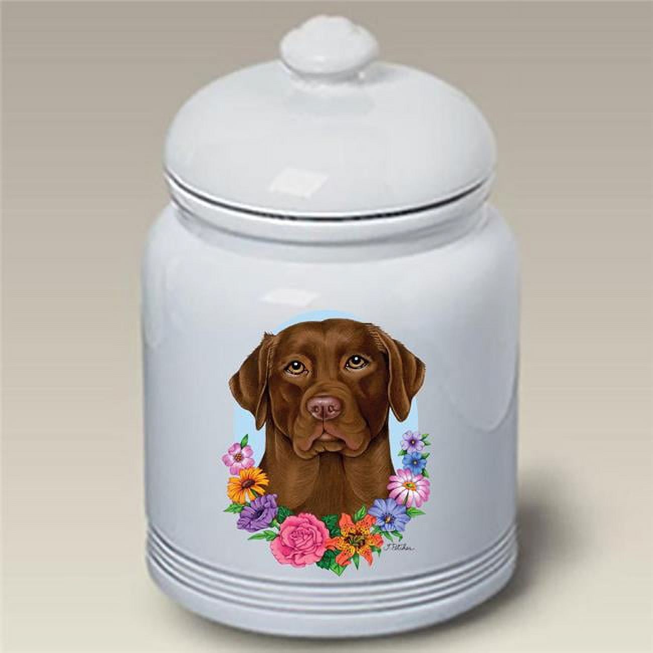 Best of Breed 92028 Chocolate Labrador TP Ceramic Doggie Treat Jar ...