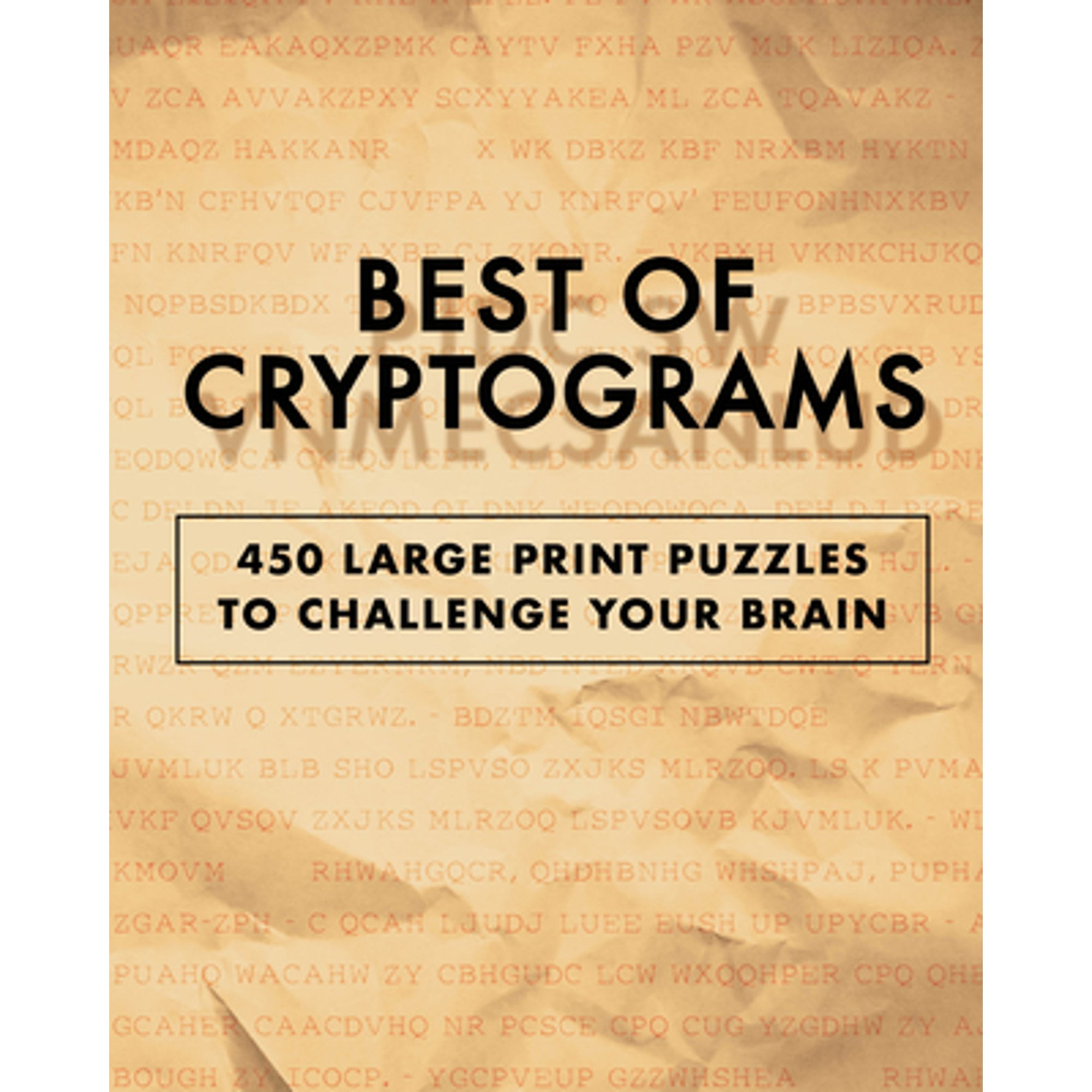 Pre-Owned Best of Cryptograms: 450 Large Print Puzzles to Flex Your ...