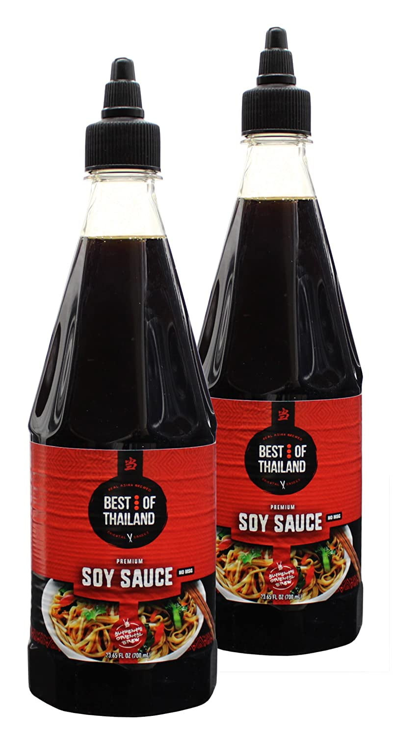Best of Thailand Soy Sauce Pack of 2 23.6-oz Bottles Regular Soy ...