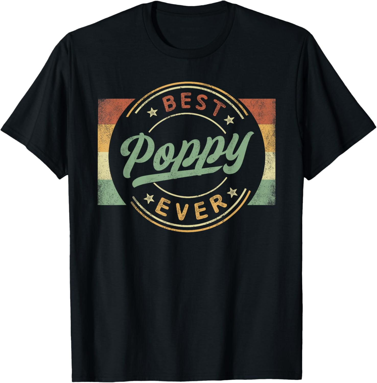 Best poppy_ Ever Emblem Father's Day poppy_ Gifts Grandpa T-Shirt ...