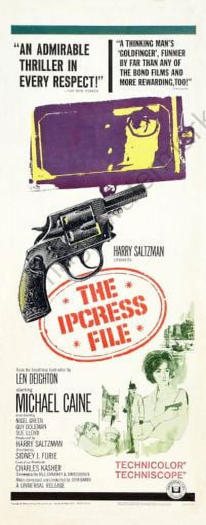 Best posters Ipcress File The Movie poster Insert 14Inx36In Color ...