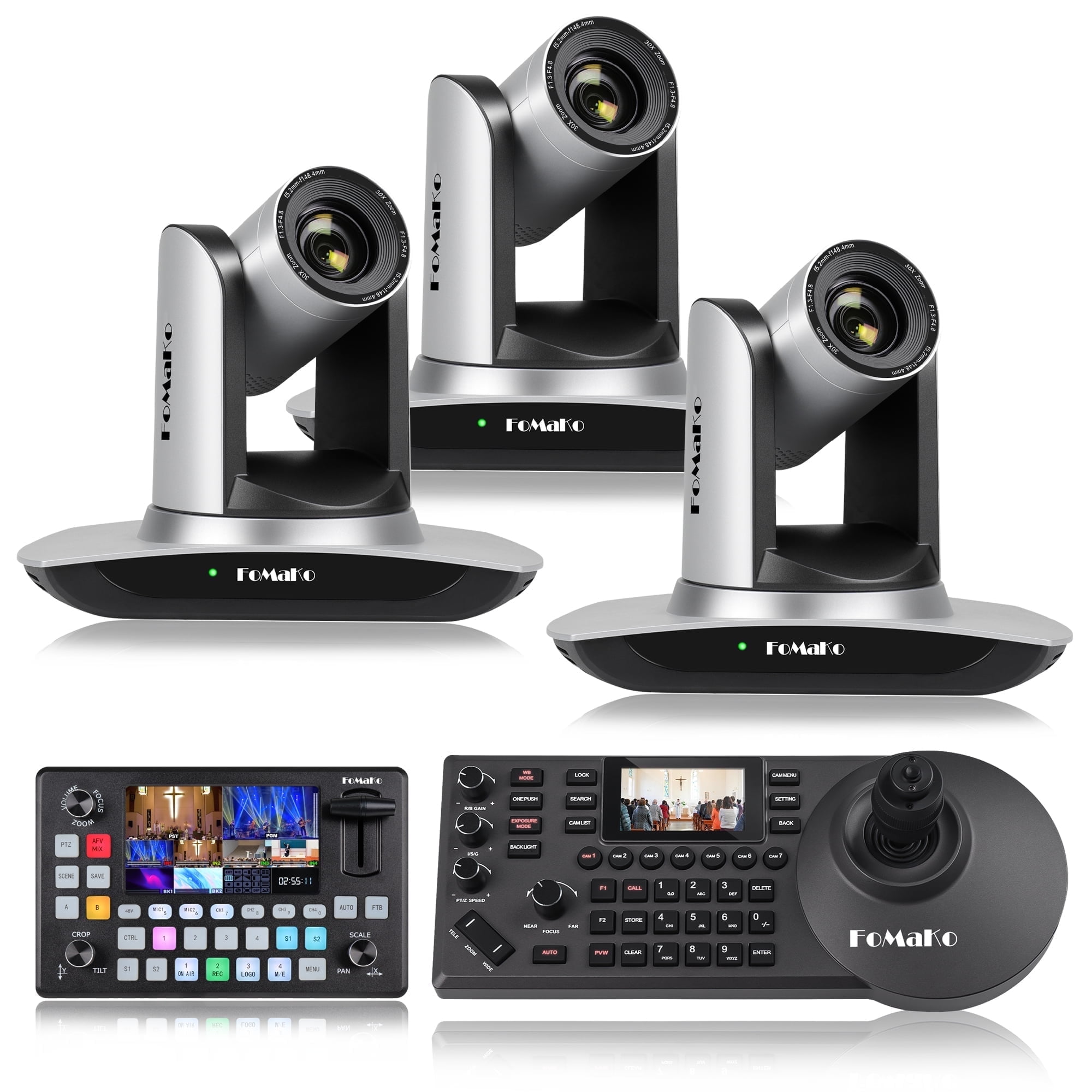 Best price BH550 3 x FMK30UH HDMI 30X PTZ Camera 1x KC608 Pro PTZ Controller and 1 x KC601 Pro ...