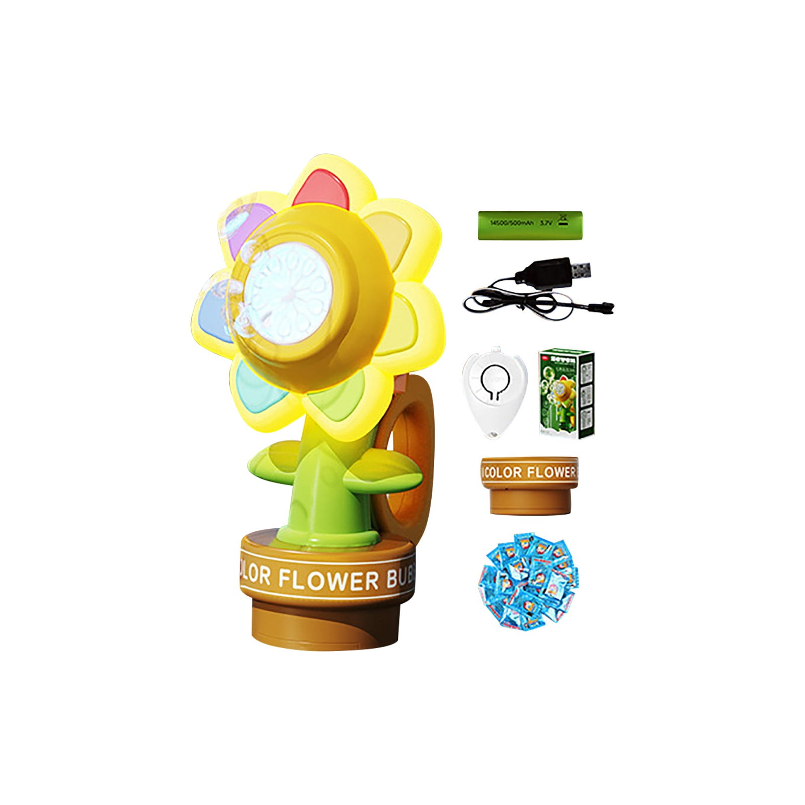 Best-selling Remote-controlled Sunflower Bubble Machine - Sun Seven ...