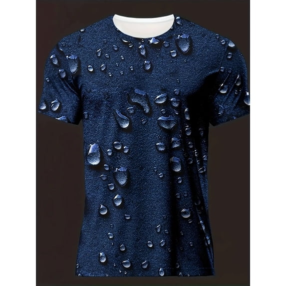 Best-selling men's short-sleeve T-shirt for summer, Ice Sliky Fiber ...