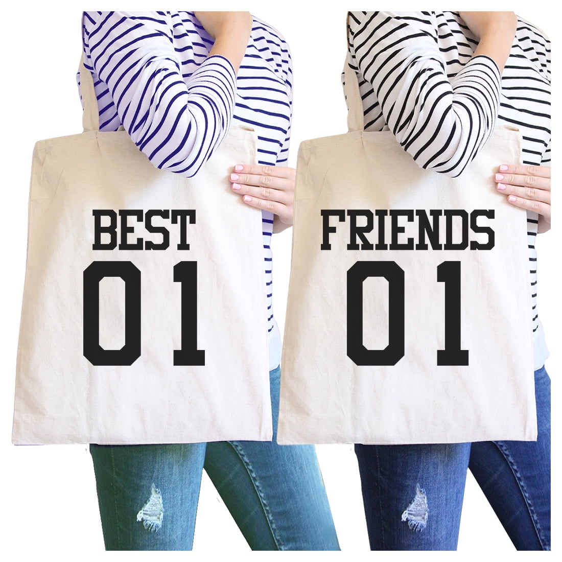 Best01 Friends01 BFF Matching Canvas Bags For Best Friend Gifts ...