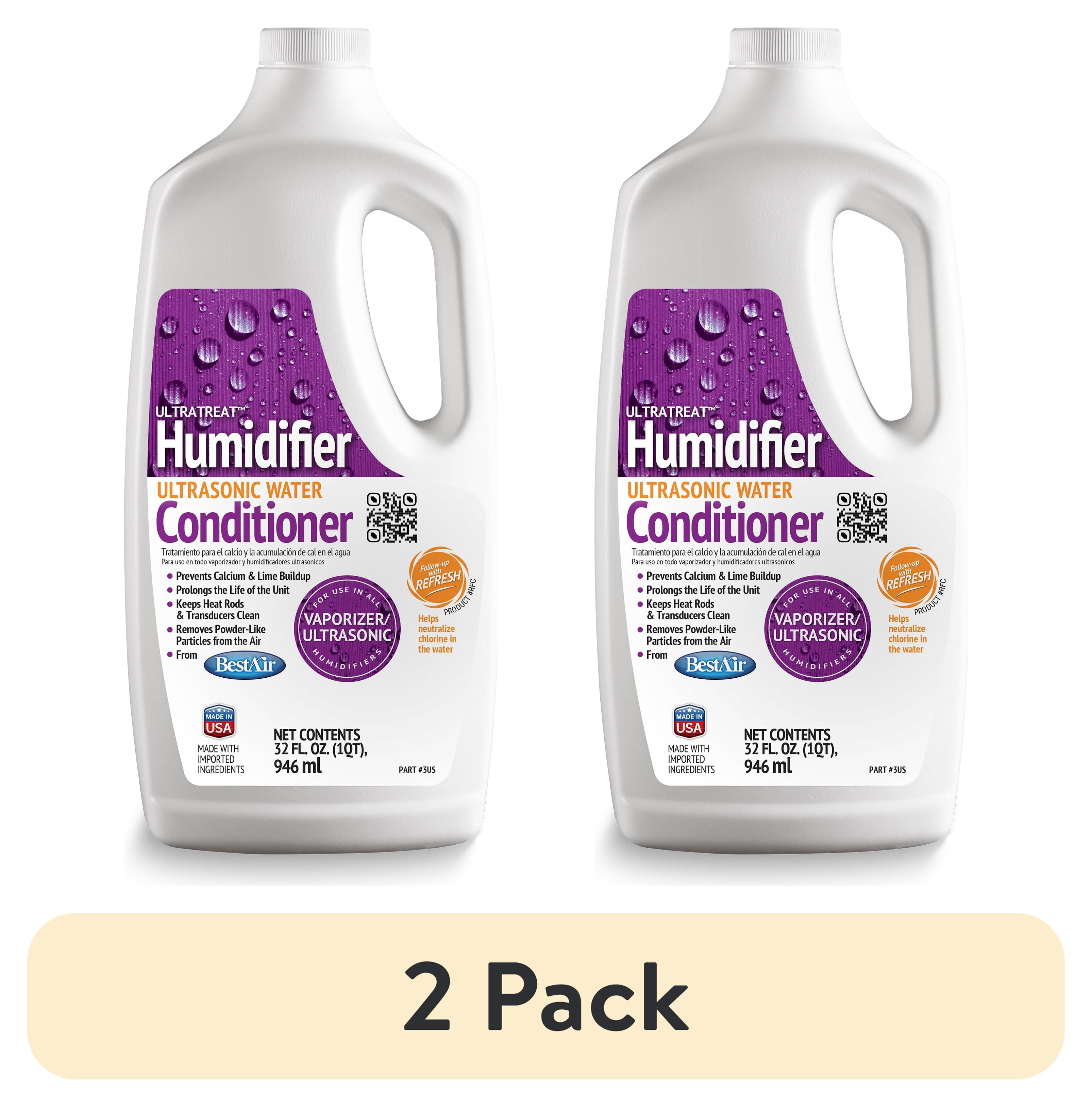 (2 pack) BestAir® 3US Ultra-Treat Ultrasonic/Vaporizer Water Treatment ...