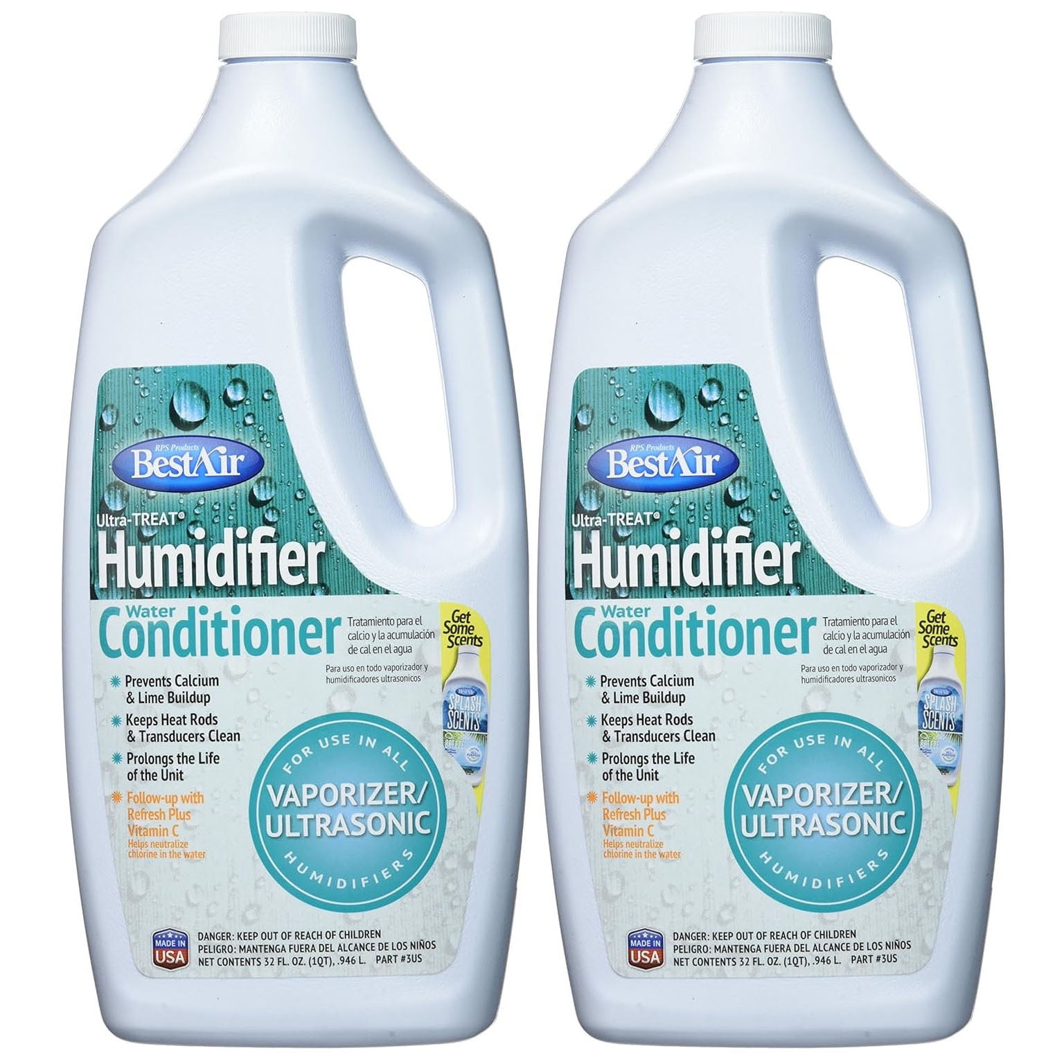 BestAir 3US Ultratreat Ultrasonic/Vaporizer Humidifier Water Treatment ...