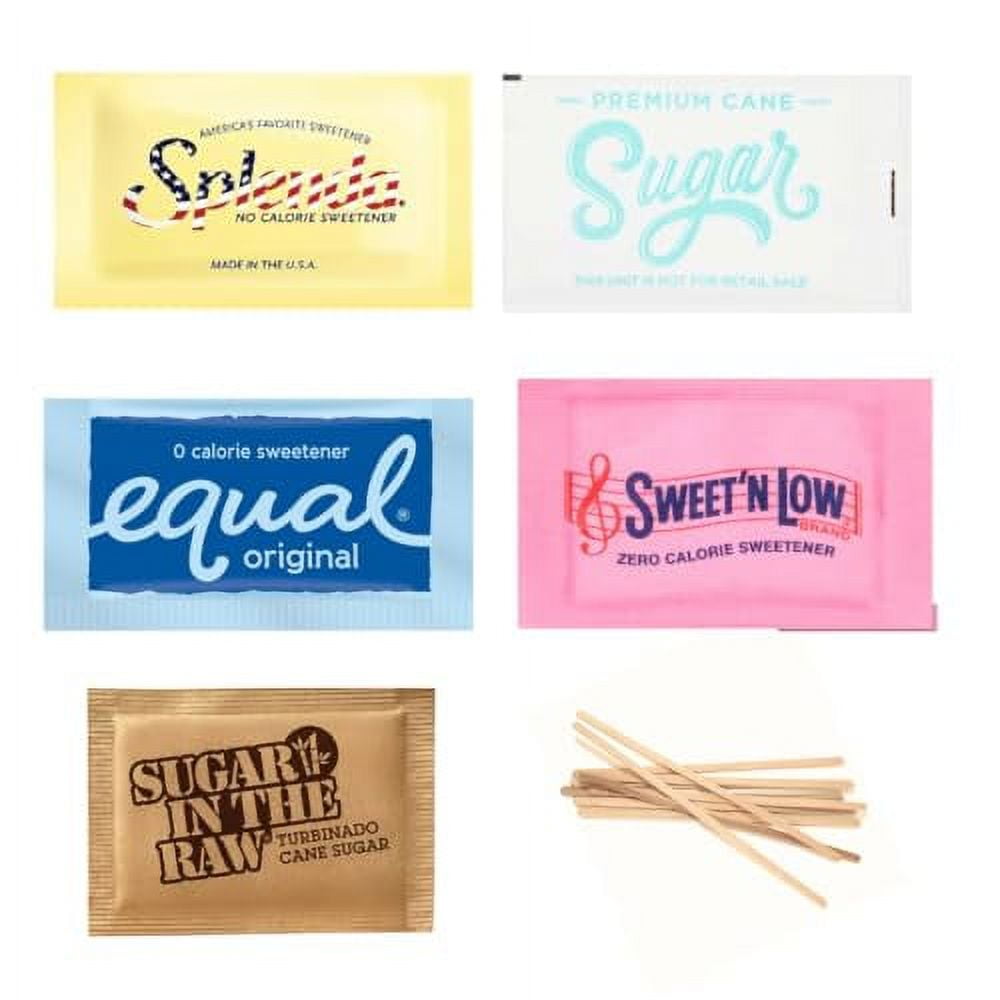 BestBonus4u Sugar & Sweetener Assortment Packets Packaged, Sugar ...