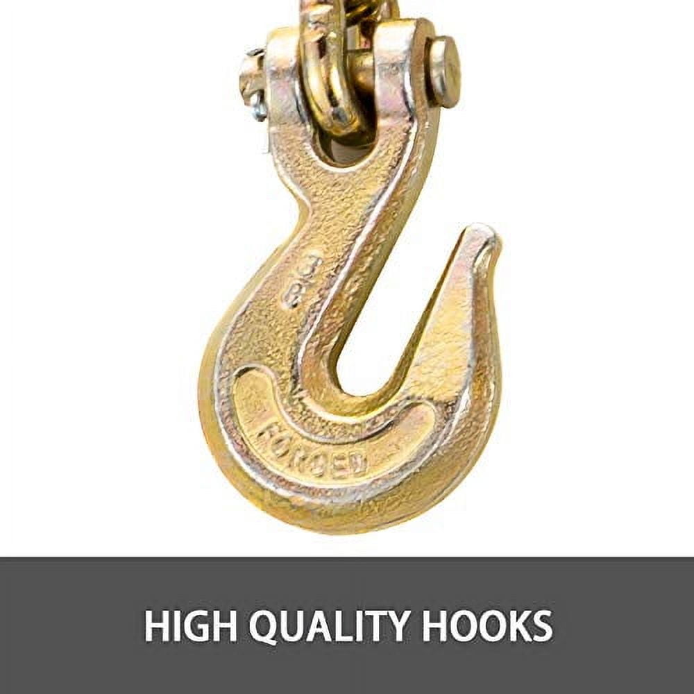 BestEquip 2 Pack Grade 80 Chain 3/8" x 20' Heavy Duty Chain with Safety ...