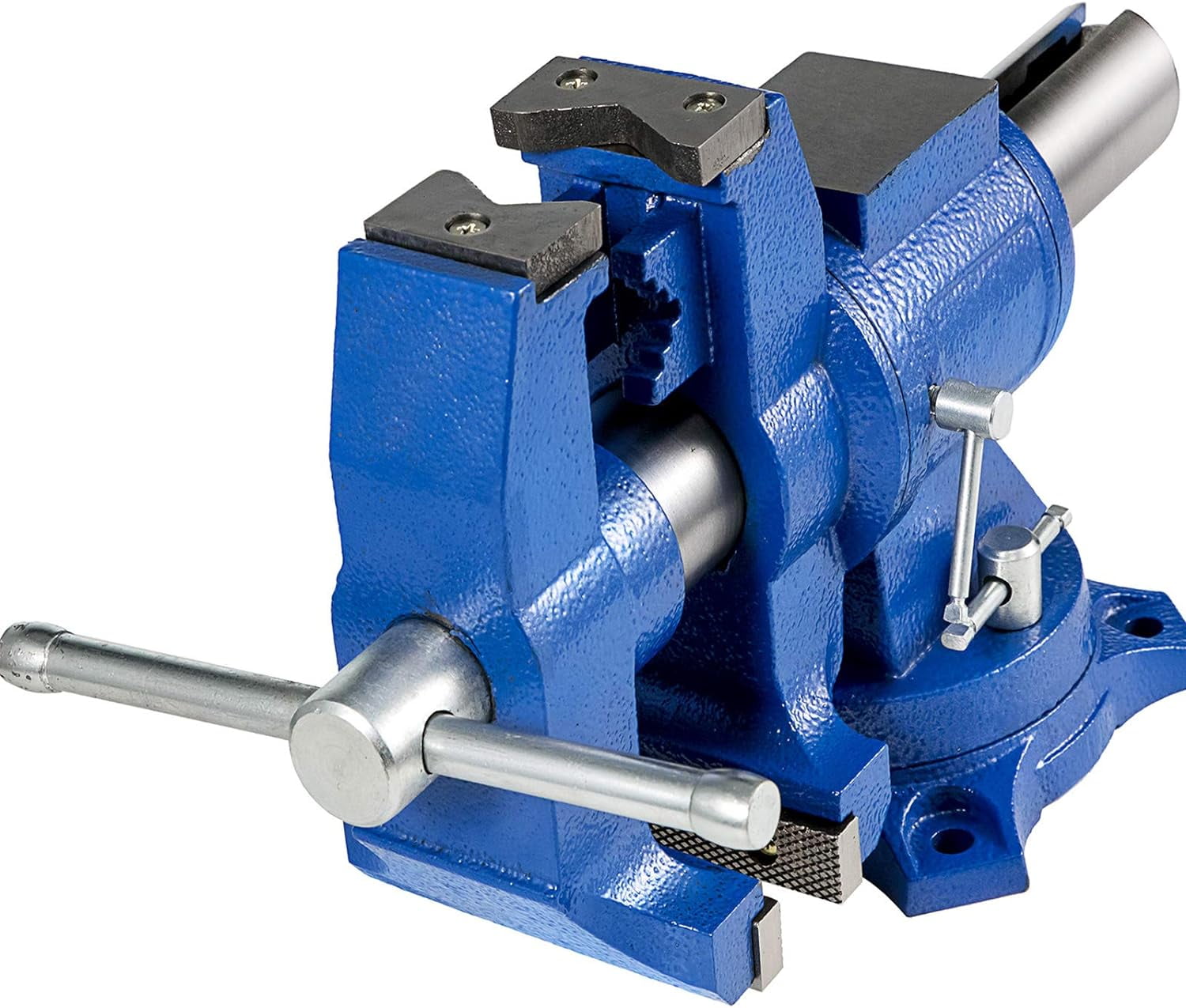 BestEquip 6" Heavy Duty Bench Vise, Double Swivel Rotating Vise Head ...