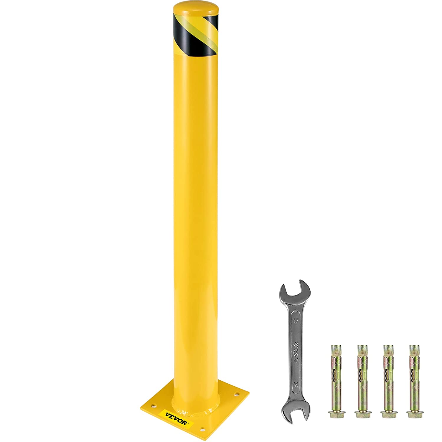 BestEquip Safety Bollard 48-4.5 Safety Barrier Bollard 4-1/2" OD 48 ...