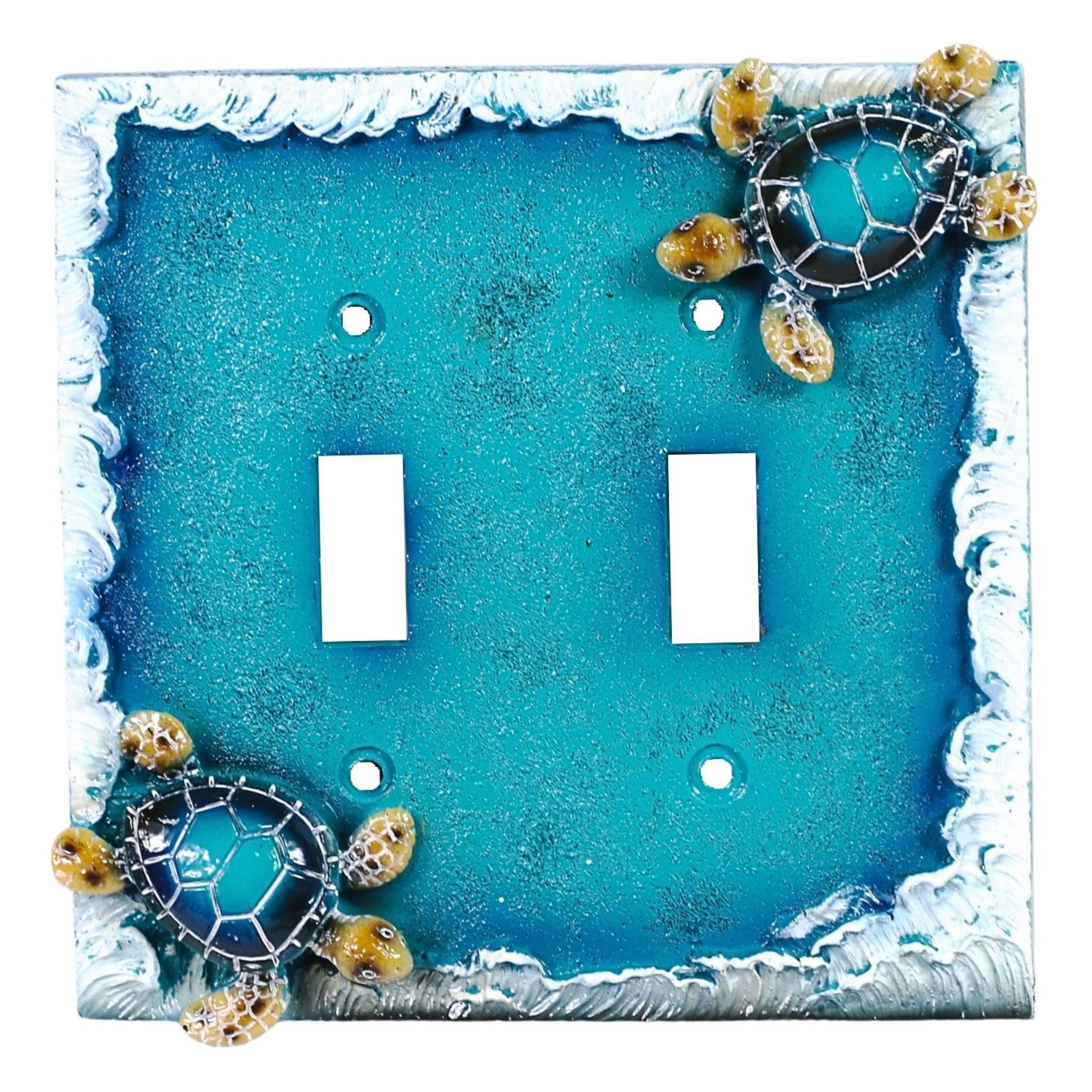 BestGiftEver Nautical Double Toggle Switch Plate (2 Gang) with Sea ...