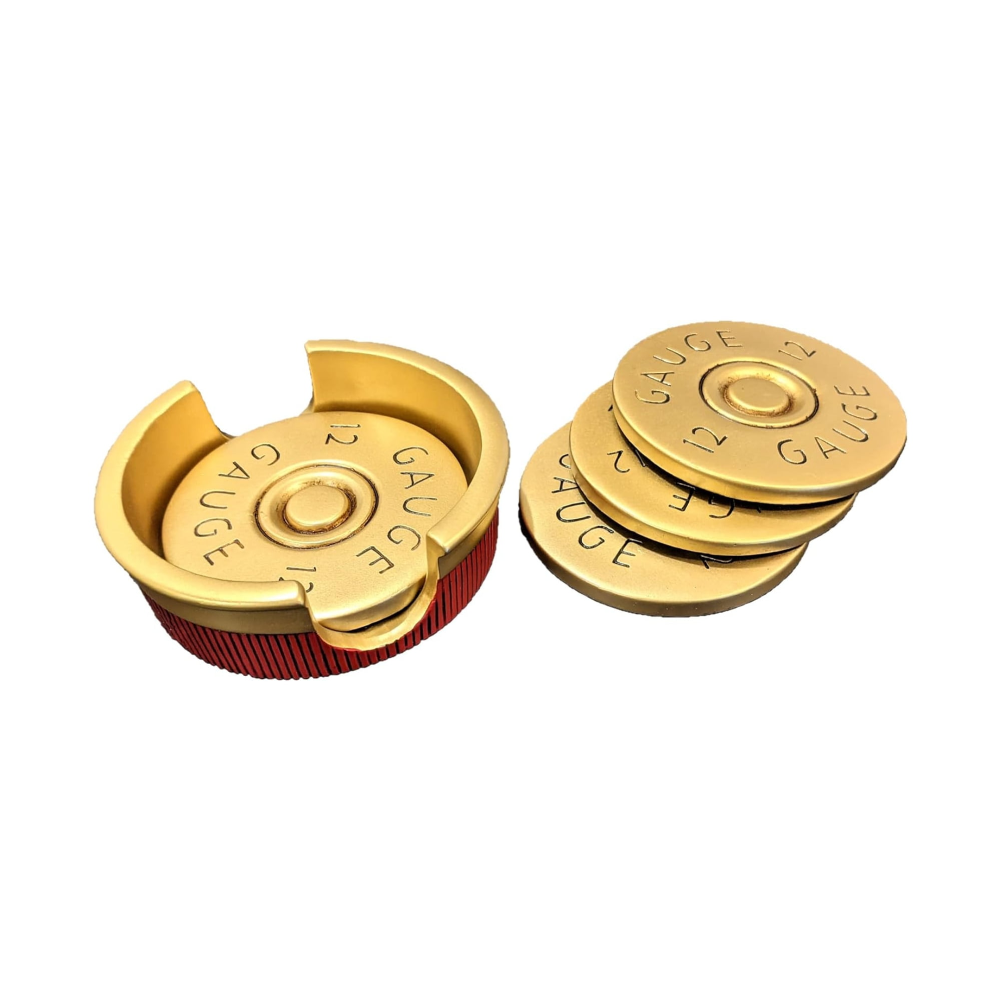 Shotgun Shell Coaster Set of 4 - Country Coasters for Coffee Bar ...