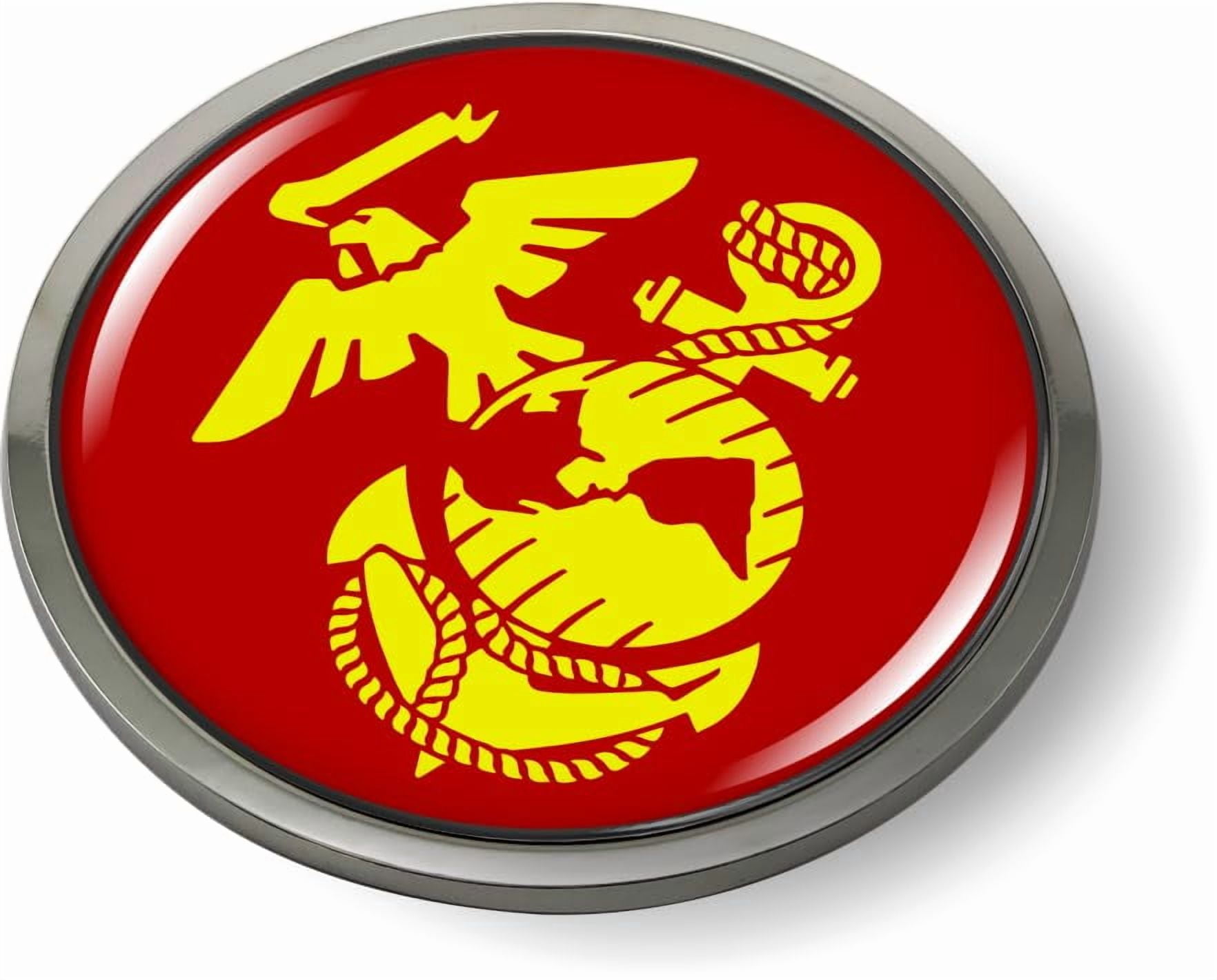 BestLicensePlateFrames - The Eagle, Globe, and Anchor USMC 3D Domed CAR ...