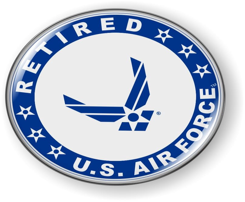 BestLicensePlateFrames - U.S. Air Force Retired Logo with USAF Blue ...