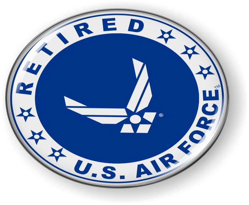 BestLicensePlateFrames - U.S. Air Force Retired Logo with USAF White ...