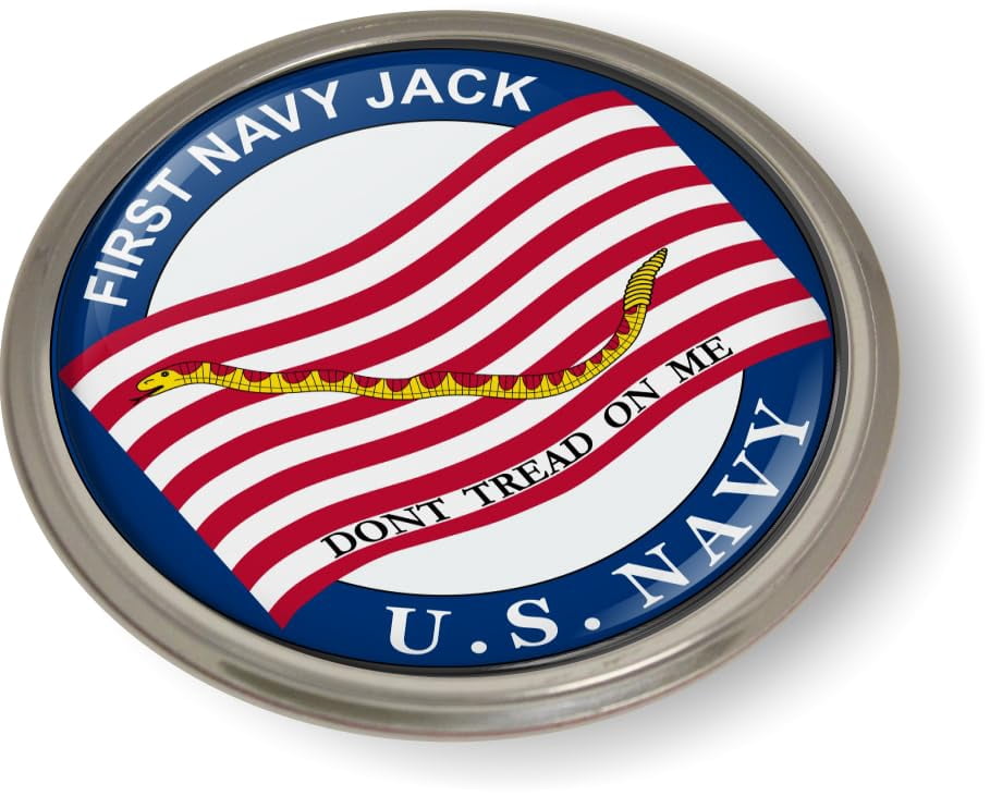 BestLicensePlateFrames - U.S. Navy First Navy Jack Flag - Don't Tread ...