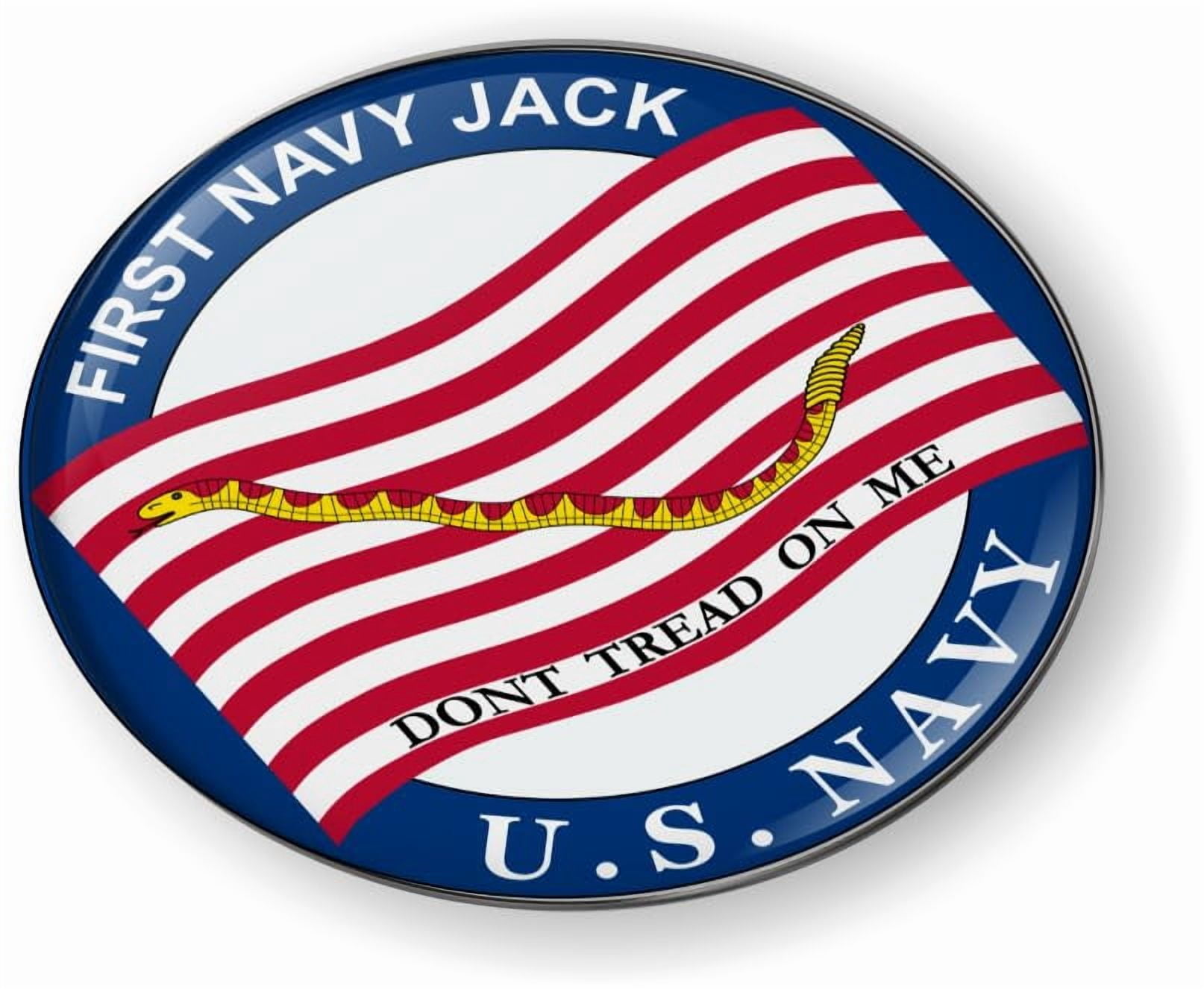 BestLicensePlateFrames - U.S. Navy First Navy Jack Flag - Don't Tread ...