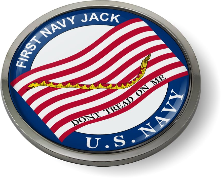BestLicensePlateFrames - U.S. Navy First Navy Jack Flag - Don't Tread ...