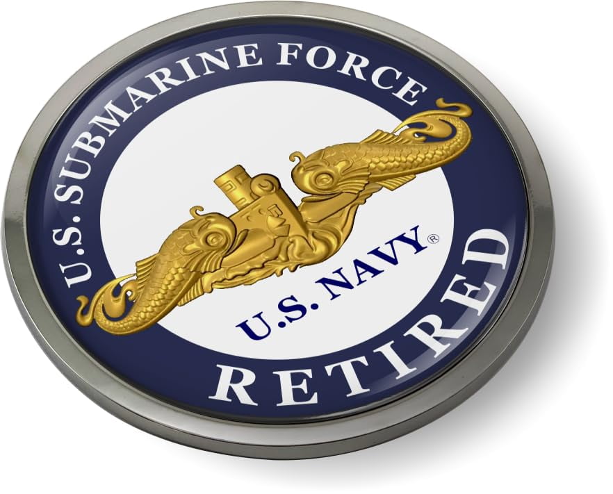 BestLicensePlateFrames - U.S. Navy Submarine Force Retired with Gold ...