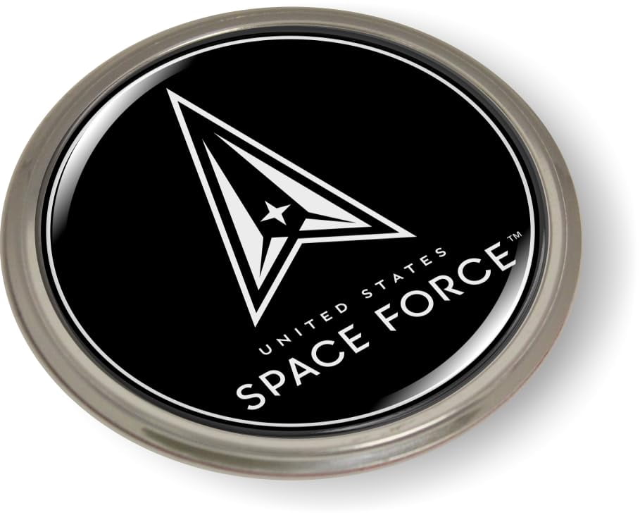BestLicensePlateFrames - U.S. Space Force Logo 3D Domed CAR Emblem ...