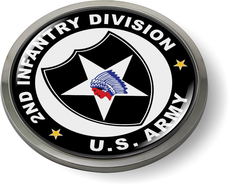 BestLicensePlateFrames - US Army 2nd Infantry Division (2ID) 3D Domed ...