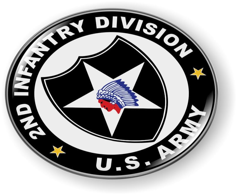 BestLicensePlateFrames - US Army 2nd Infantry Division (2ID) 3D Domed ...