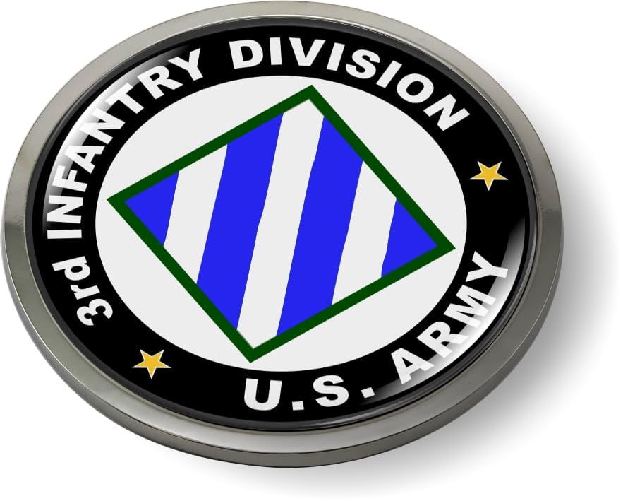 BestLicensePlateFrames - US Army 3rd Infantry Division (3ID) 3D Domed ...