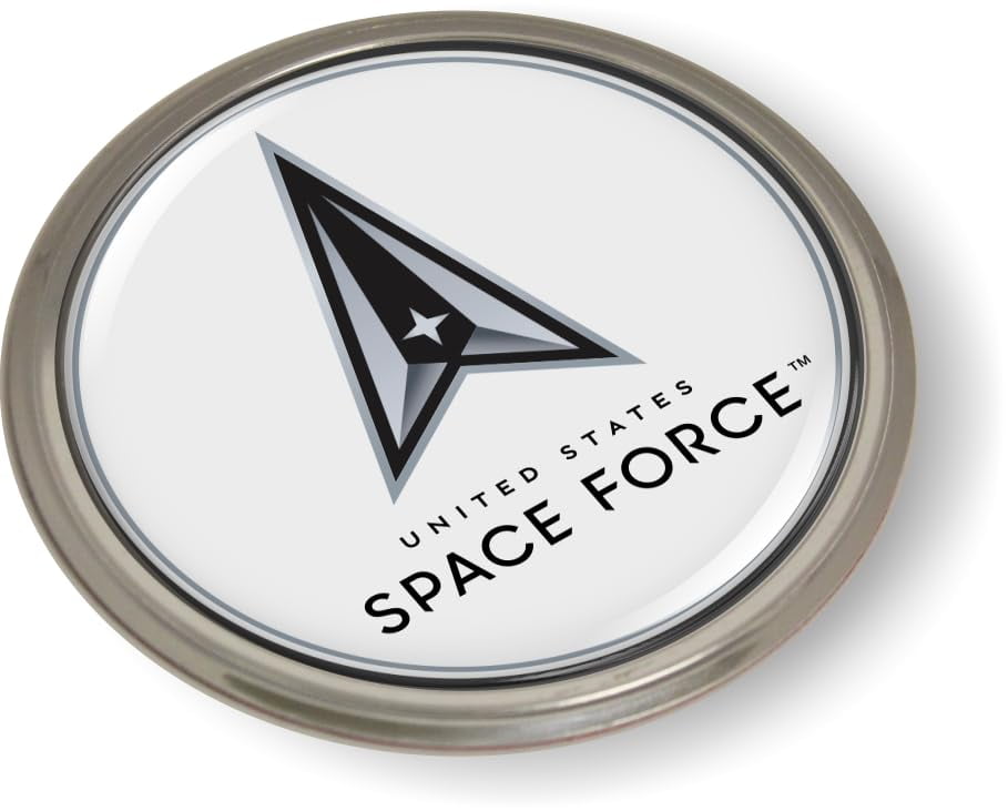BestLicensePlateFrames - United States Space Force Symbol 3D Domed CAR ...