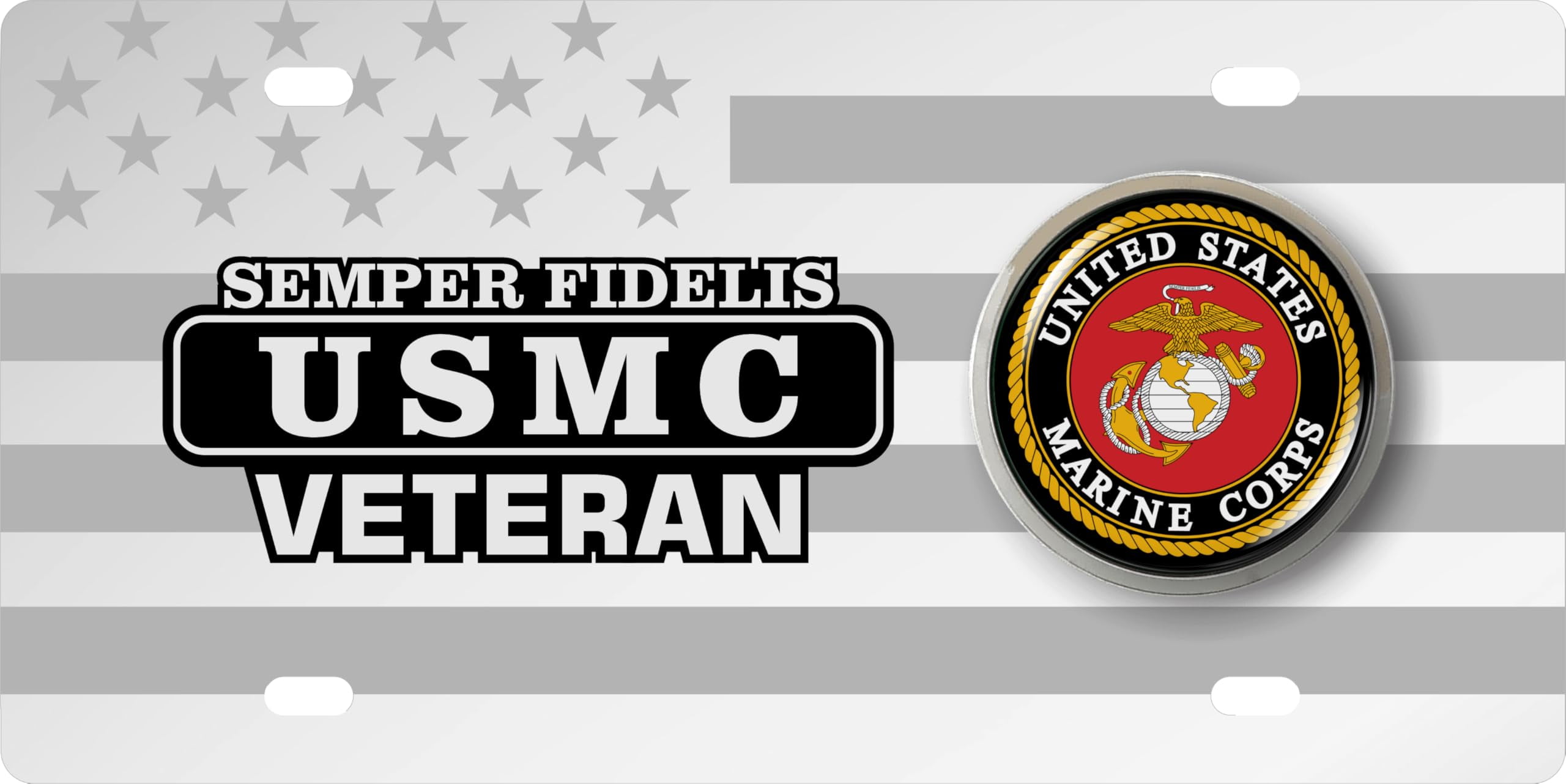 BestLicensePlateFrames - Veteran USMC Semper Fidelis Patriotic American ...