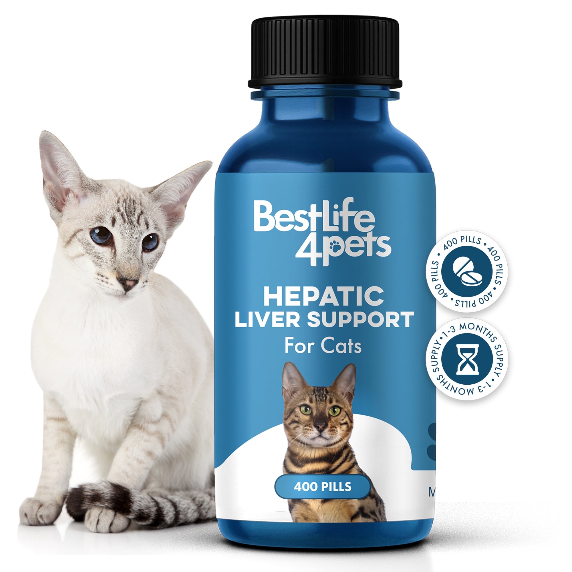 BestLife4Pets Hepatic Cat Liver Support - Dissolvable Liver and ...