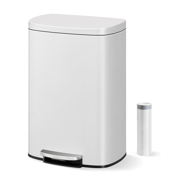 BestMassage 13 Gallon (50L) Stainless Steel Trash Can with Lid ...