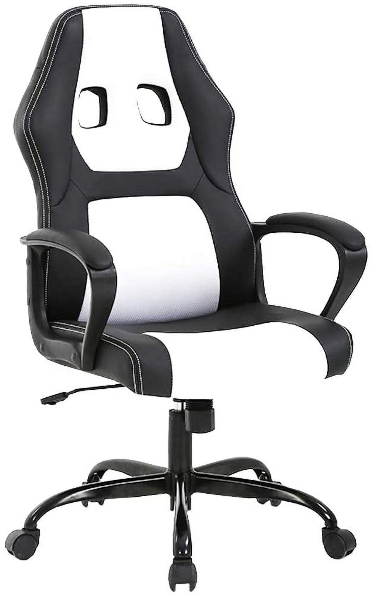 BestMassage Adjustable & Ergonomic Swivel Gaming Chair, White - Walmart.com
