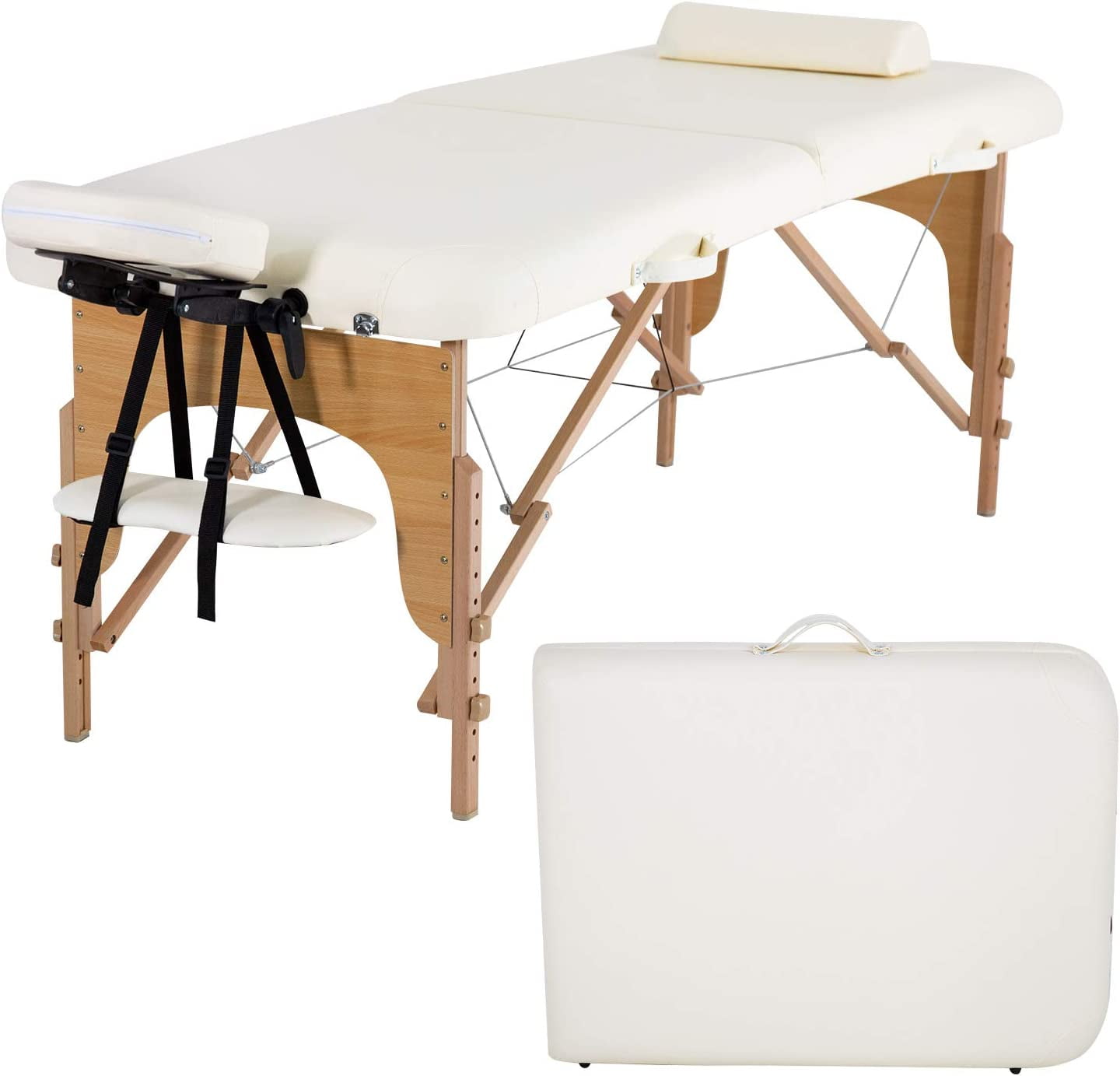 BestMassage Massage Table Massage Bed Spa Bed 84 Inch Height Adjustable ...