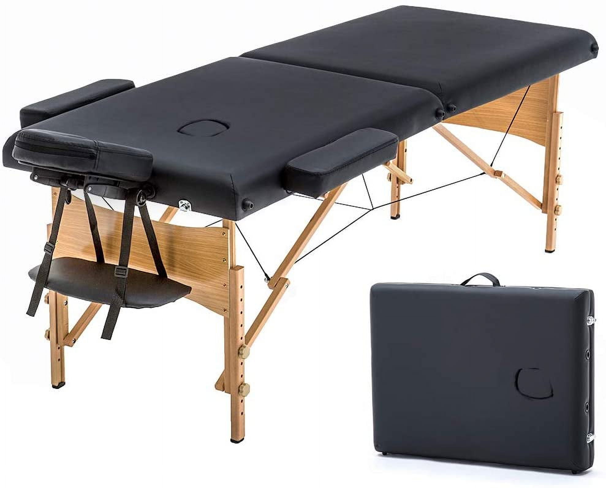 BestMassage Portable Massage Table, 84"L 28"W, Height Adjustable ...
