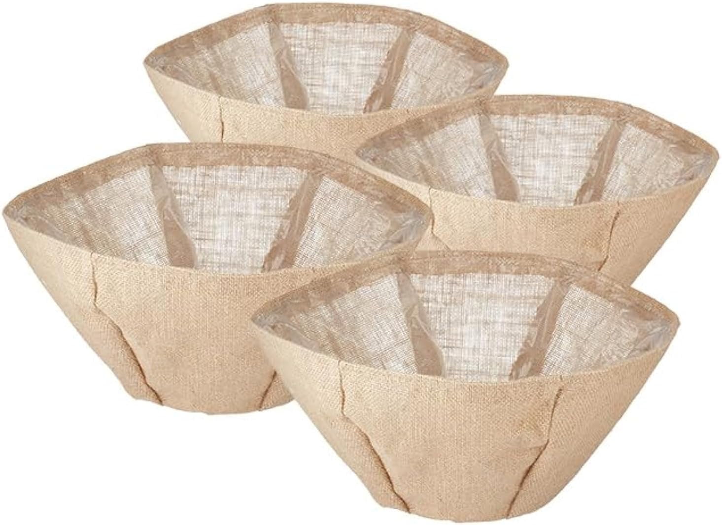 BestNest Pack of 4 Panacea 83502 Round Burlap Liners, 14" Dia. Each ...