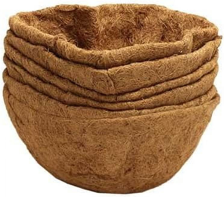 BestNest Pack of 6 Panacea 87823 Round Coco Fiber Liners, 20" Dia. Each ...