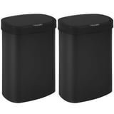 BestOffice 13 Gallon Touchless Trash Can, Plastic, Motion Sensor, Odor ...