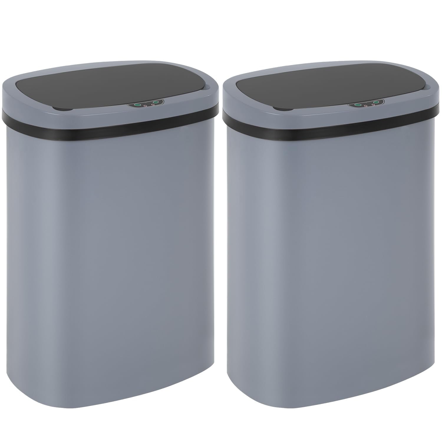 BestOffice 13 Gallon Plastic Touchless Trash Can with Motion Sensor for ...