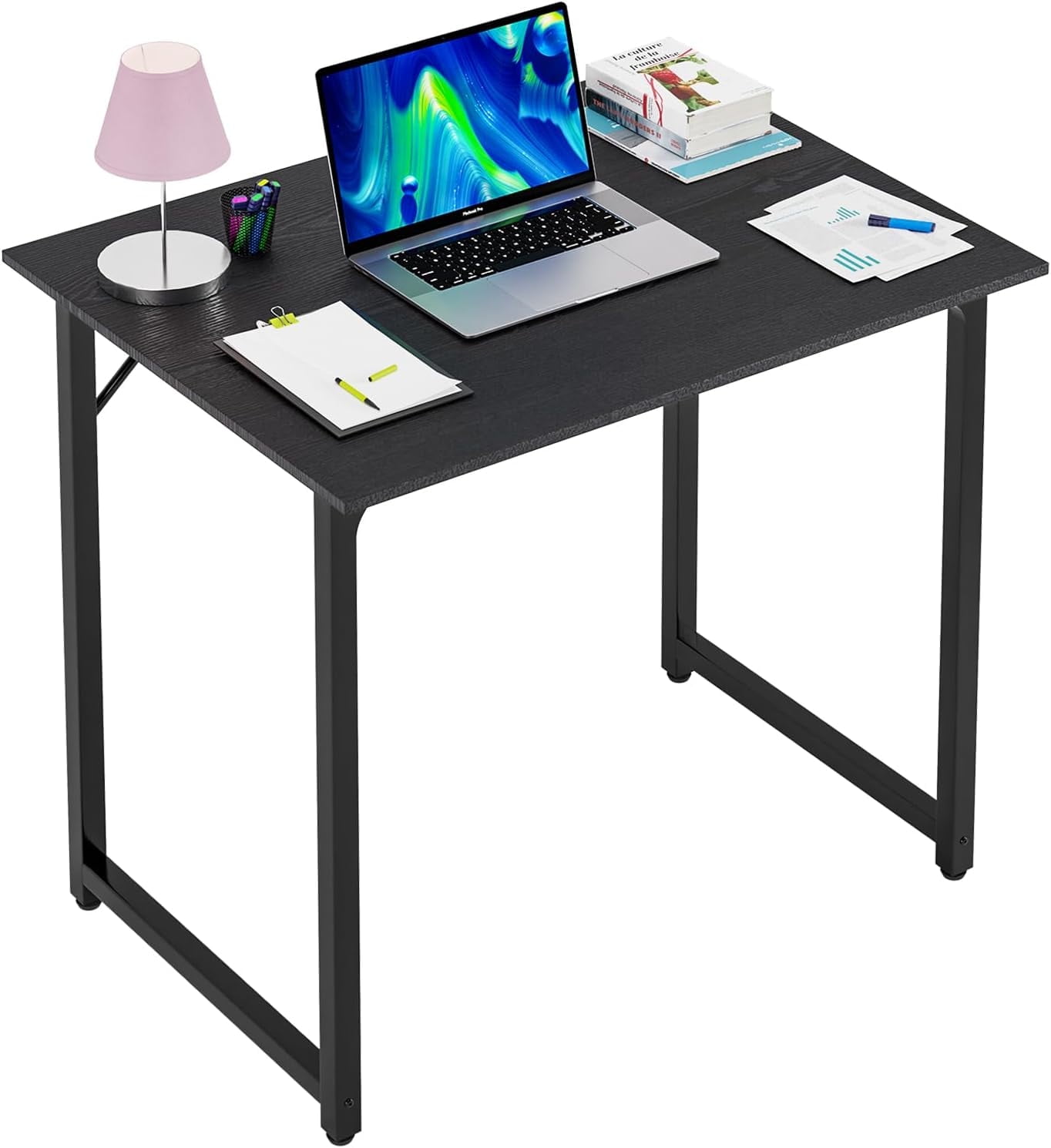 BestOffice 32 inch Metal Frame Computer Desk, Modern Style, Perfect for ...