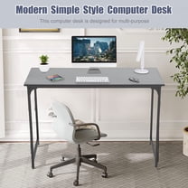 Ktaxon Home Office Sturdy Wood PC Laptop Work Desk with Metal Frame ...