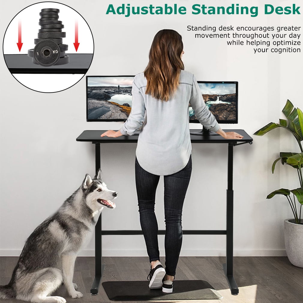BestOffice 47-inch Adjustable Standing Desk, Ergonomic, Height ...