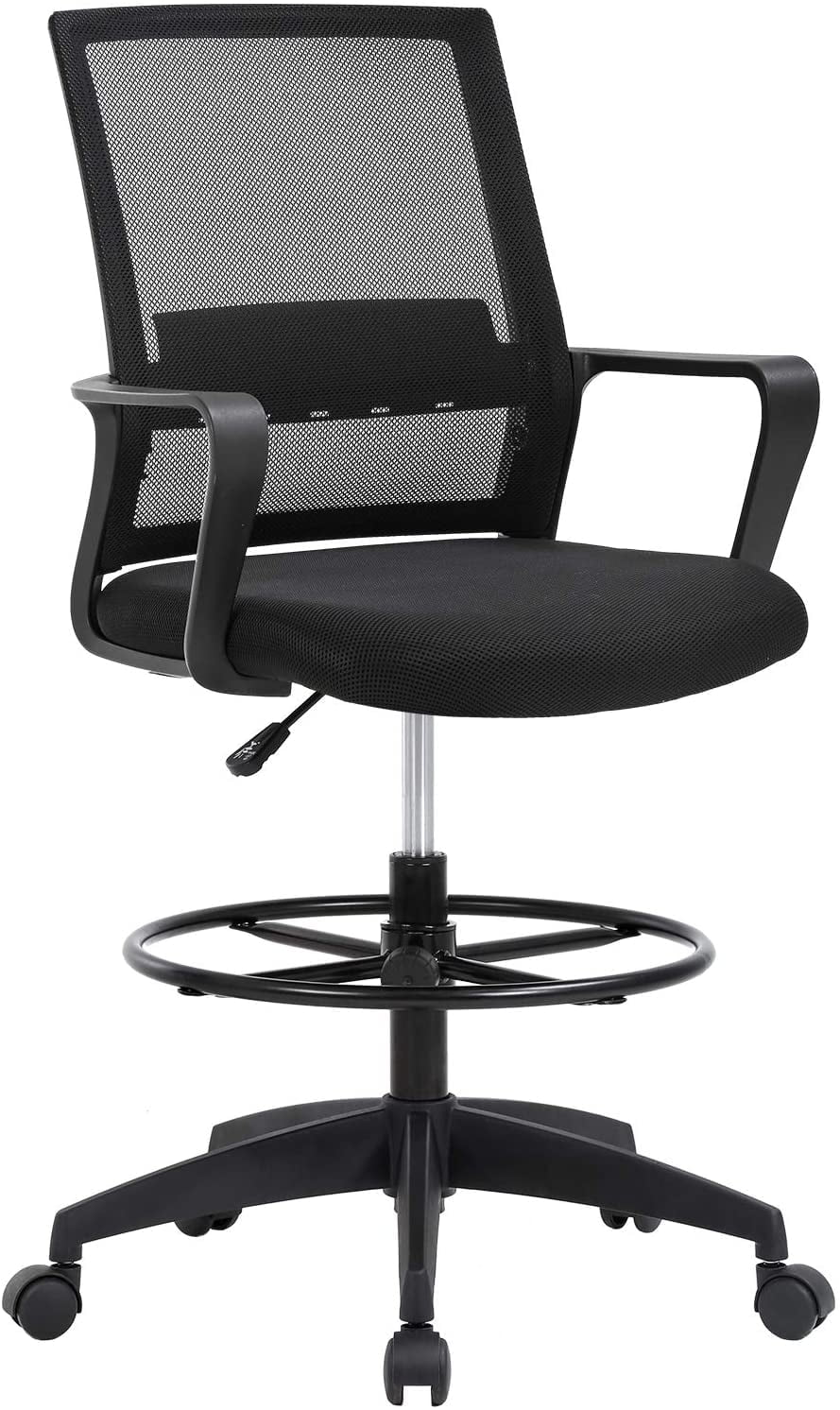 BestOffice Tall Drafting Chair, Adjustable Arms and Height, Ergonomic ...