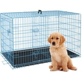 BestPet 24 inch Foldable Metal Dog Crate for Small Dogs, Double Door ...