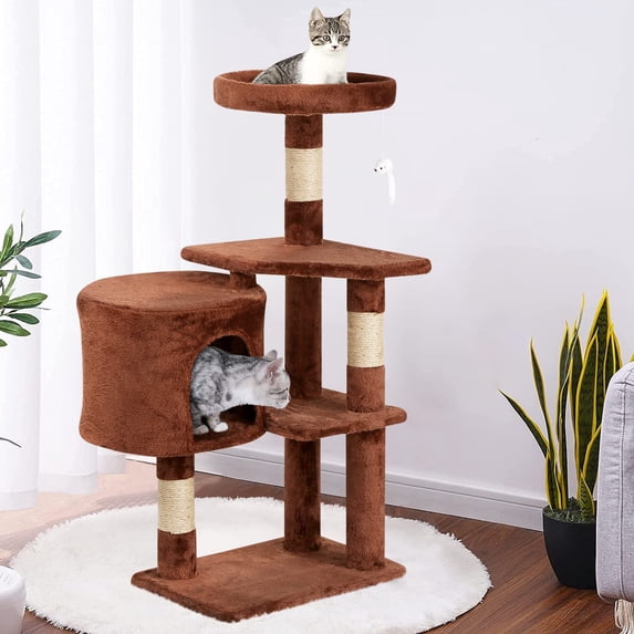 BestPet Large Tier Kitty Exercise Cat Tree Tower Condo, 36 inch Tall ...